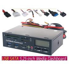USB 3.0 All in One 5.25 inch Internal Front Panel Card Reader for PC ...